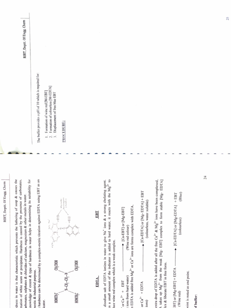 Chemistry Practical 2nd Sem | PDF