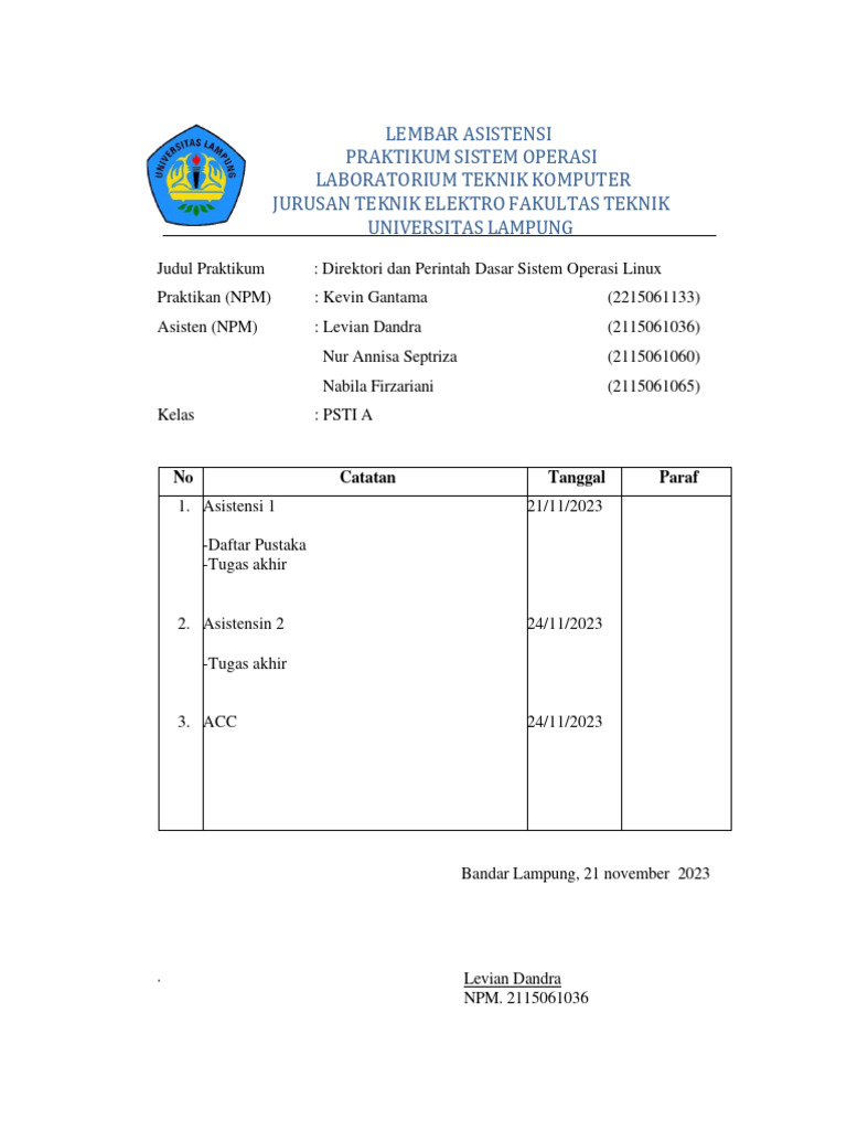 Laprak 1 So Kevin Gantama Acc | PDF