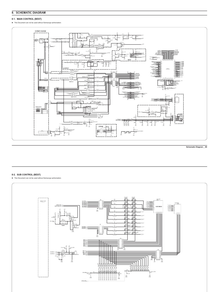 Samsung Control Unit Schematic Diagram | PDF