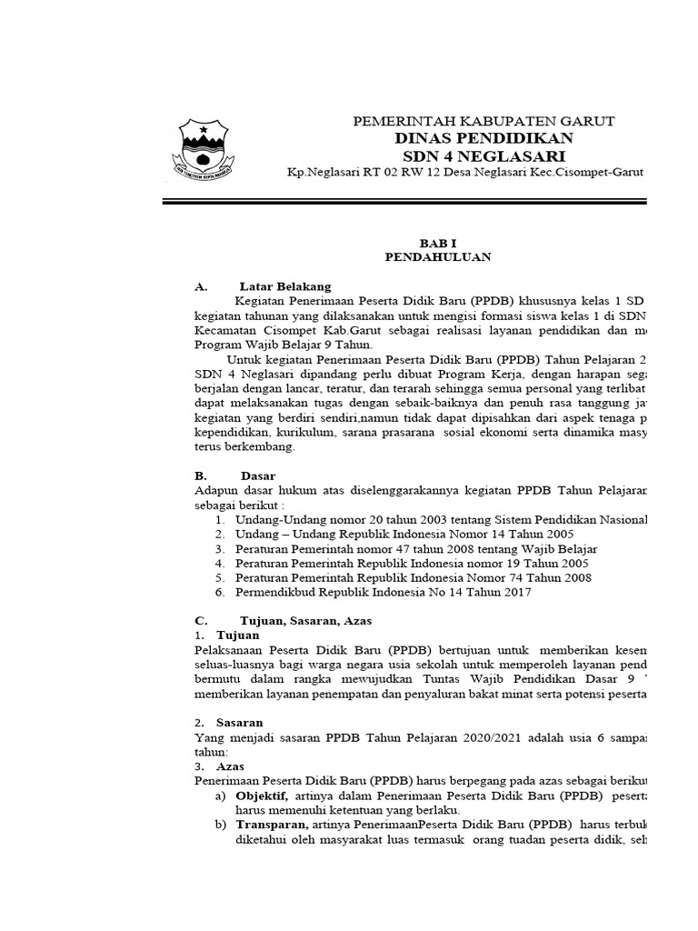 Proposal PPDB | PDF | Karier & Perkembangan