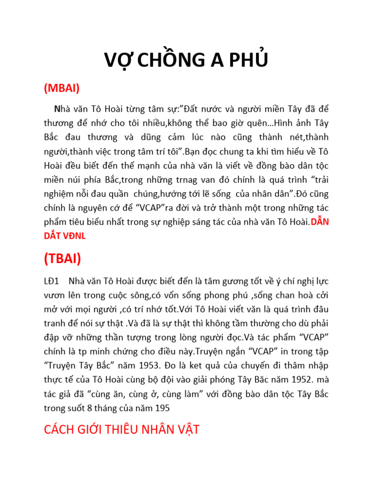 V CH NG A PH : (TBAI) | PDF