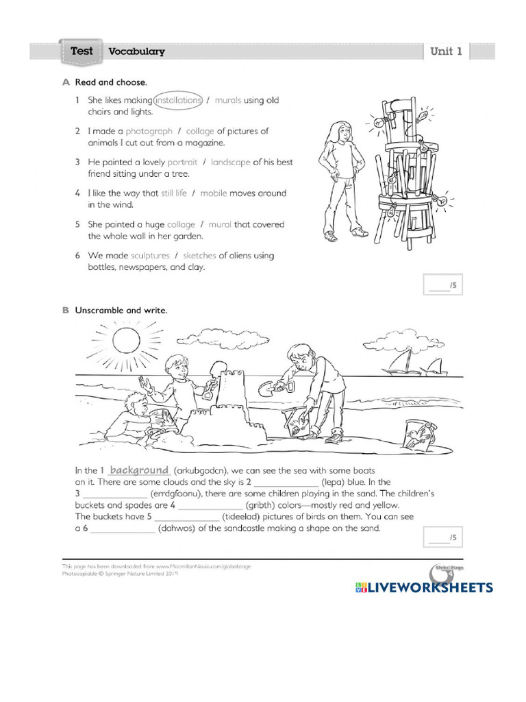 Global Stage 4 Test Unit 1 | PDF