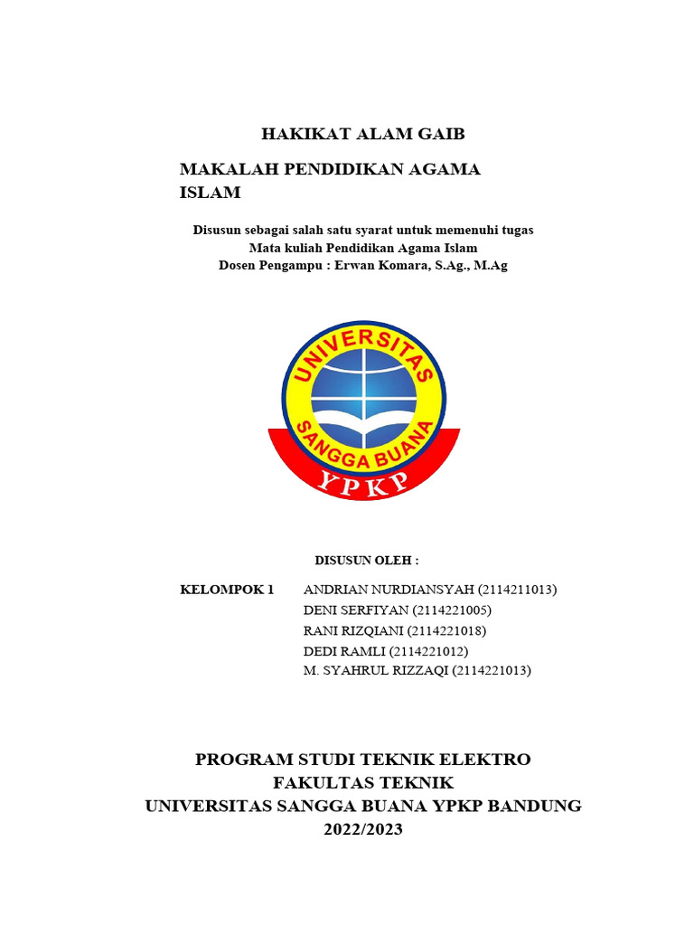 Hakikat Alam Gaib dalam Islam | PDF