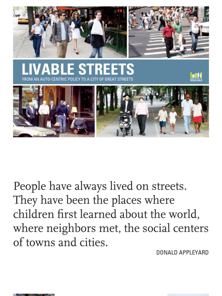 Livable Streets With Quotes | PDF | Street | Cycling Infrastructure
