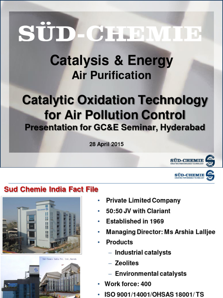 Catalytic Oxidation Techology - Sud Chemie (Very Good) | PDF ...
