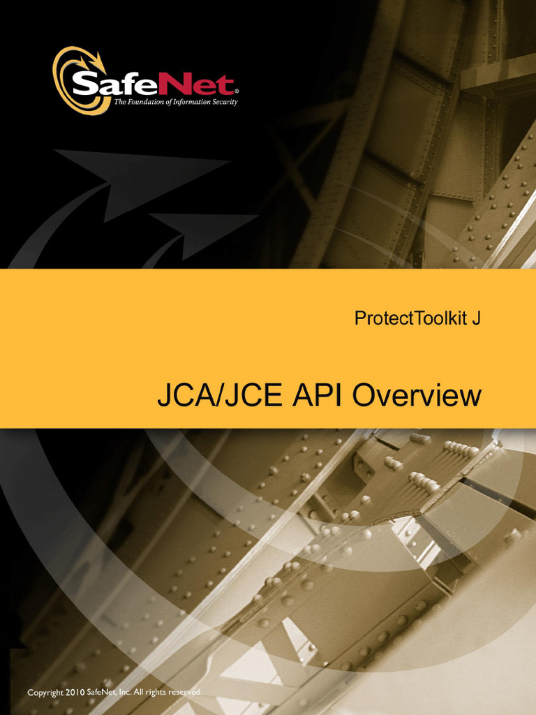 008398-003 PTKJ Jca Jce Api Overview Rev B | PDF | Encryption | Cryptography