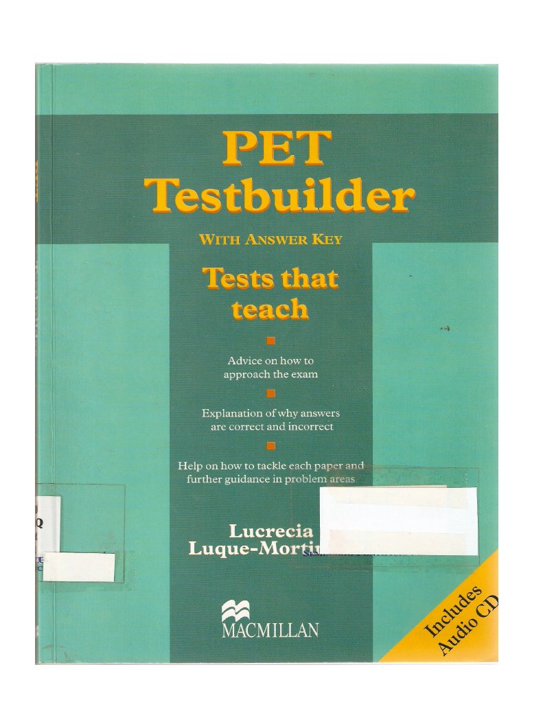 Pet Test Builder With Answer Key | PDF