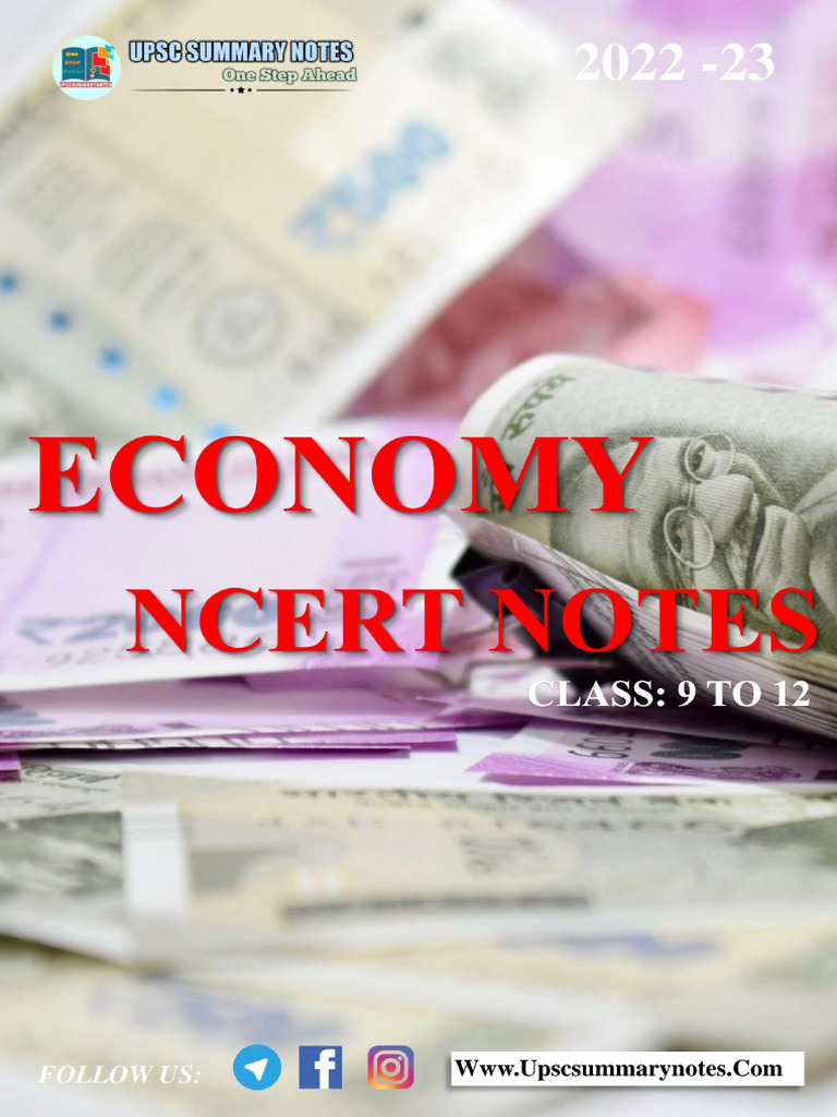 Economy Ncert (9-12) Notes | PDF