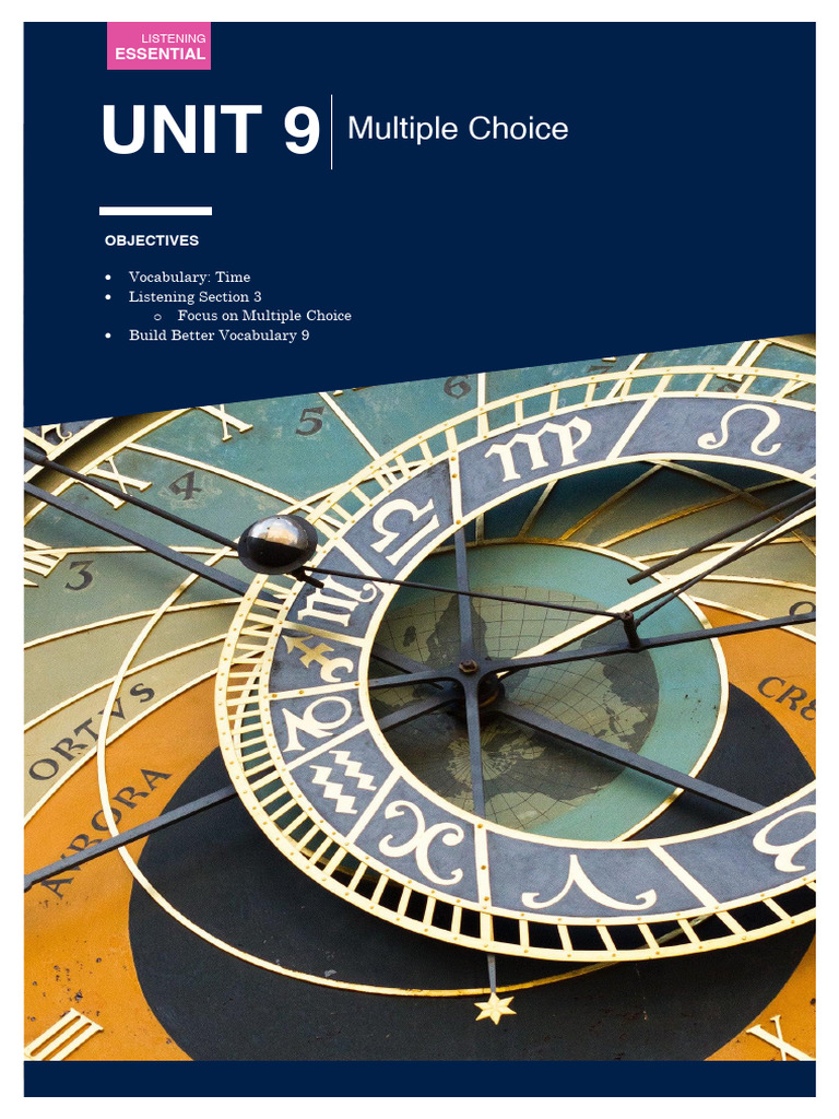 Essential Listening - Unit 9 | PDF