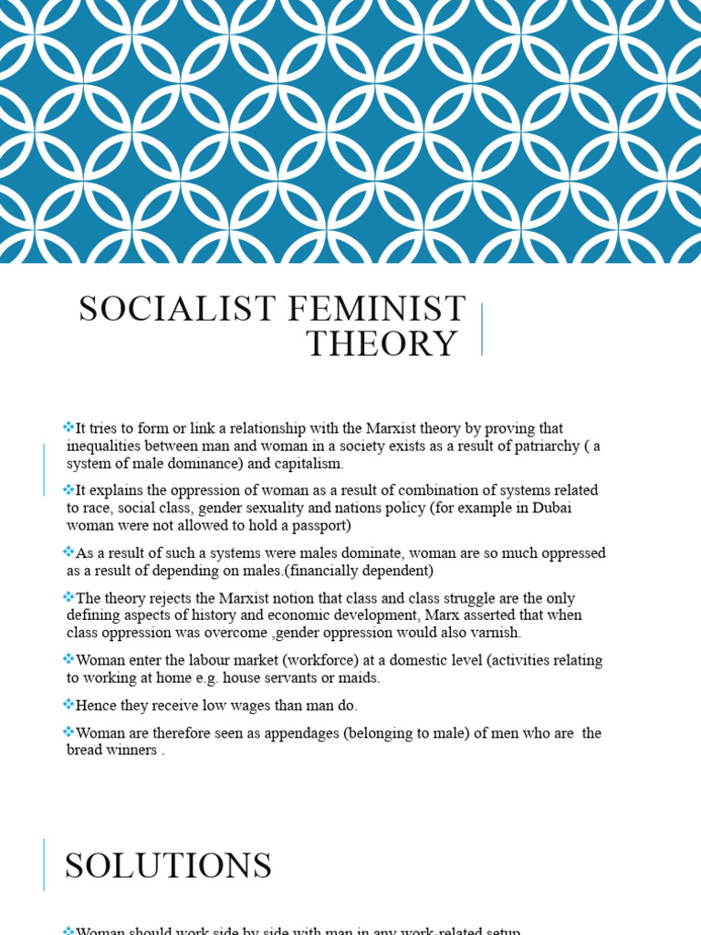 Understanding Socialist Feminist Theory | PDF | Politics | Social Science
