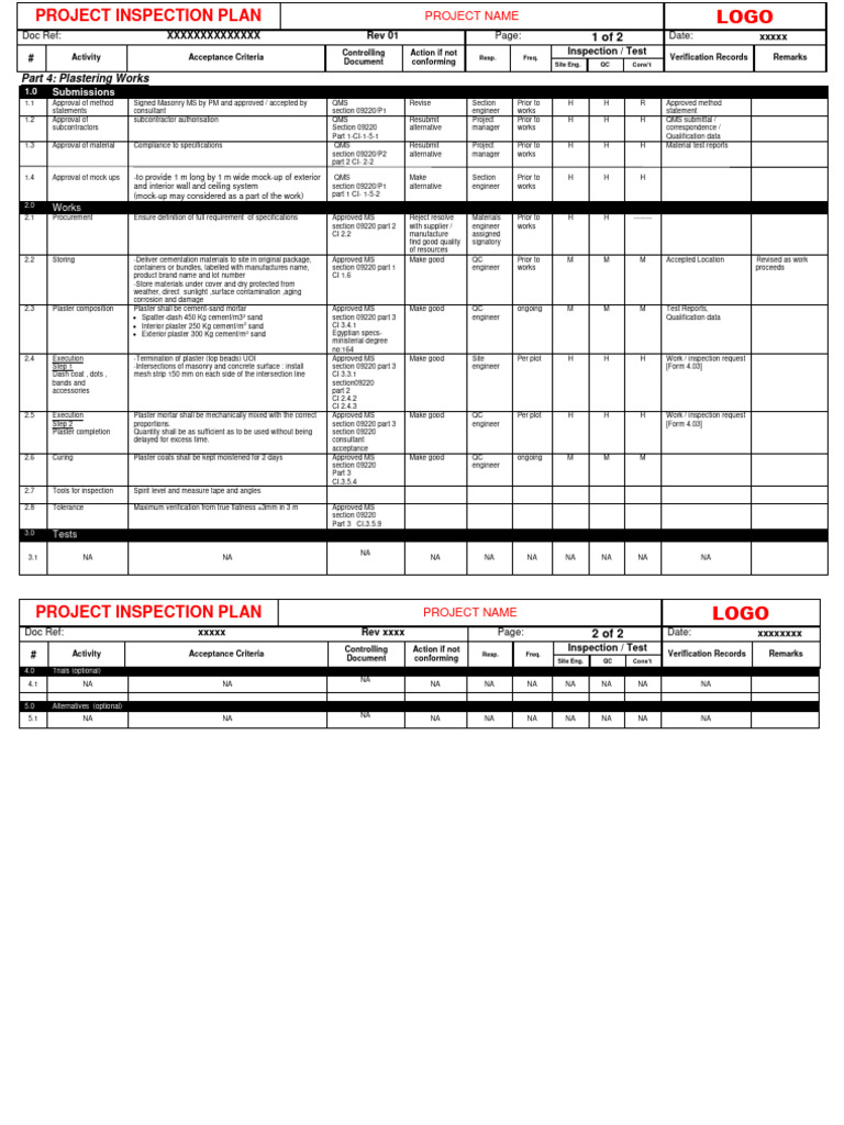 Plaster itp-TCE | PDF | Technology & Engineering