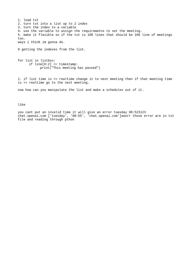 Python Meeting Scheduler Guide | PDF