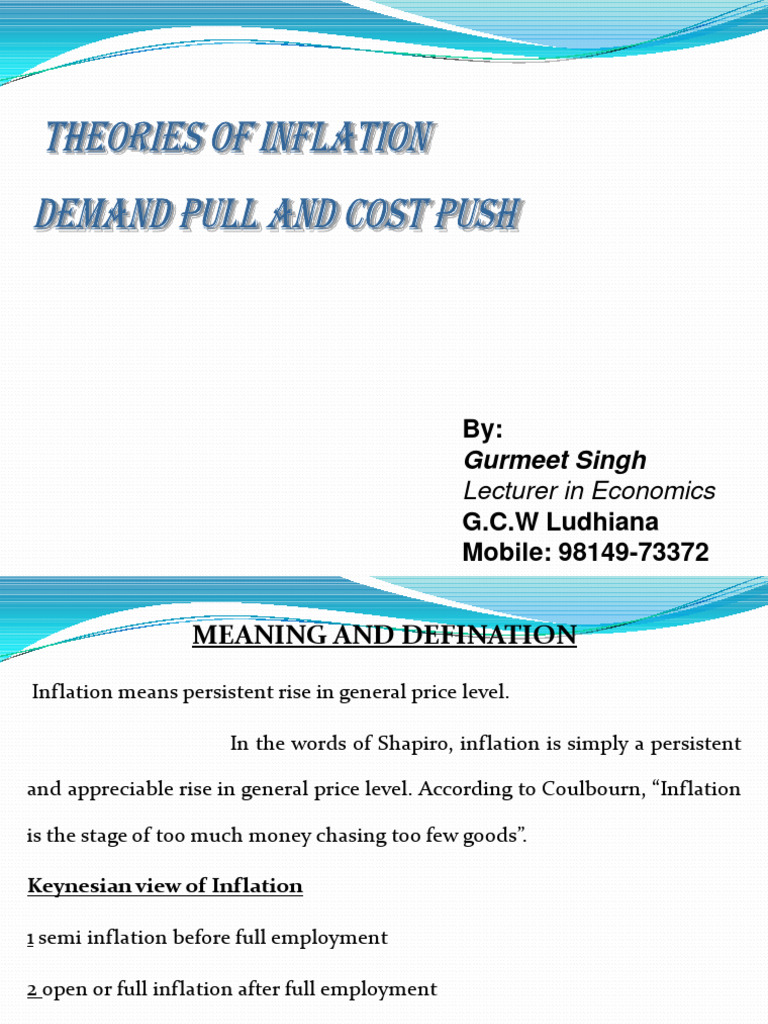 Theories of Inflation | PDF | Inflation | Money Supply