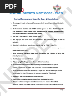MMPL 2021 Turf Cricket Rules | PDF