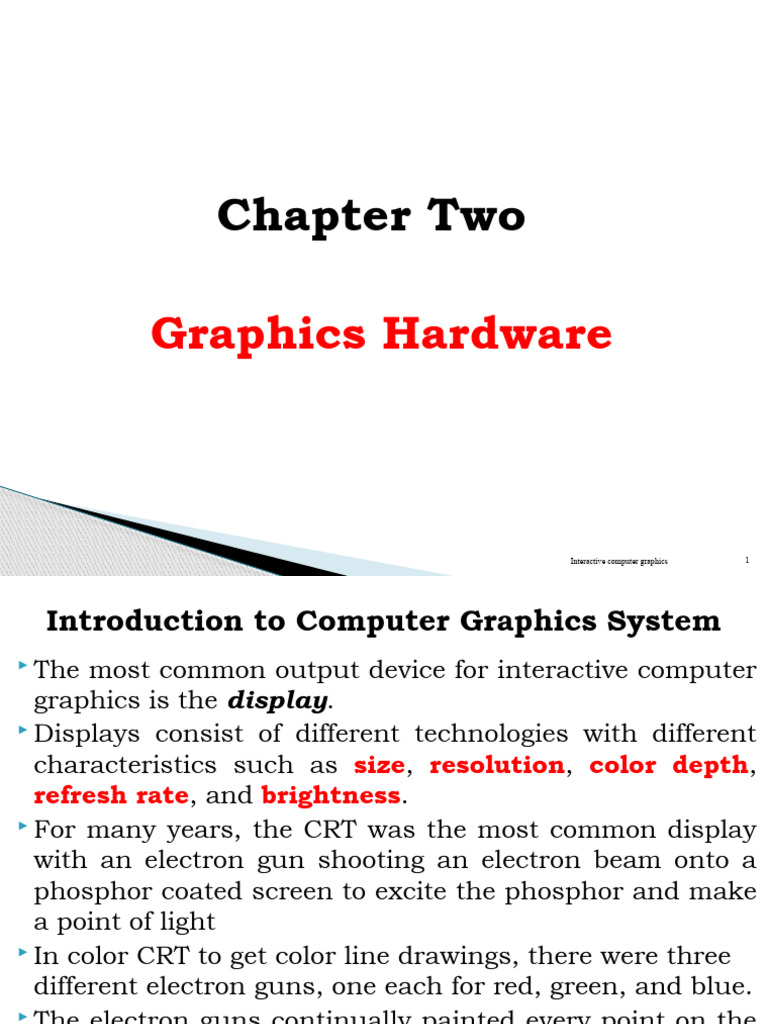 Chapter 2 Graphics Hardware | PDF | Shader | Liquid Crystal Display