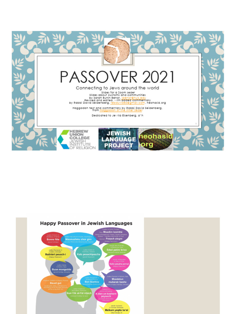 Haggadah of The Inner Seder - Slides (Rabbi David Seidenberg, Neohasid ...