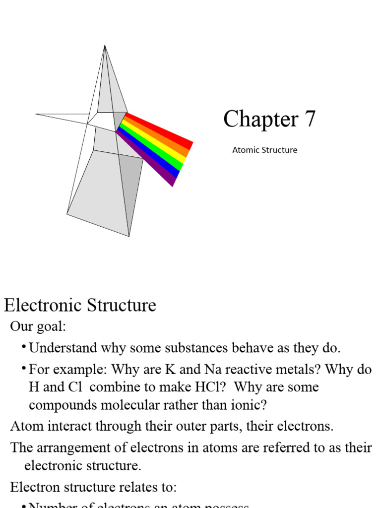 Chapter 7 Atomic Structure and Preriodicity | PDF | Ion | Atomic Orbital