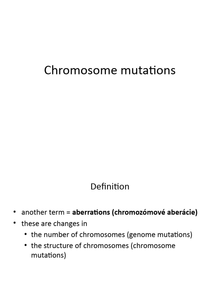 Understanding Chromosome Mutations | PDF | Ploidy | Genetics