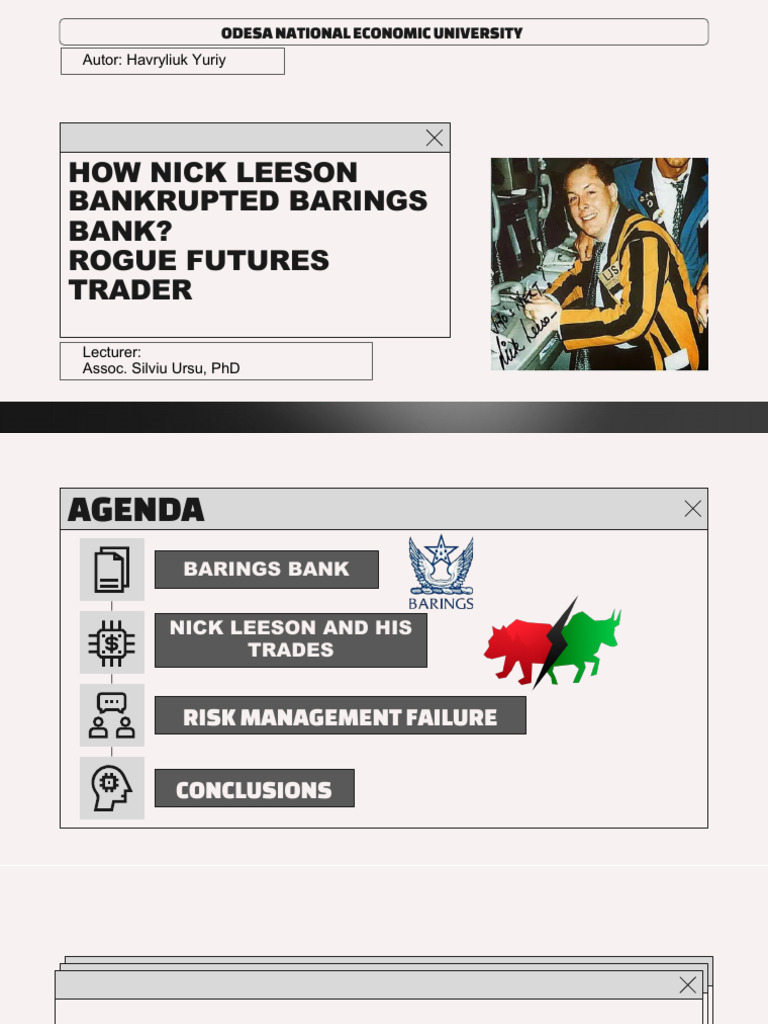 Nick Leeson and Barings Bank Collapse | PDF | Law