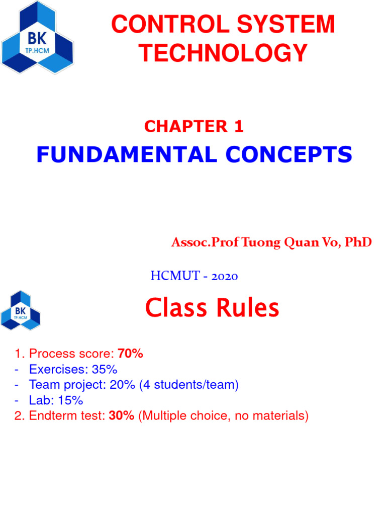 Chapter 1 - Fundamental Concepts | PDF | Control Theory | System