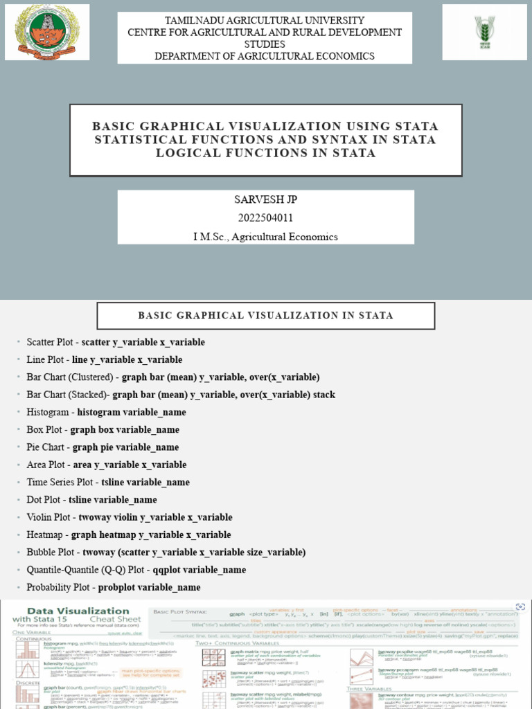 Basic Graphical Visualization Using Stata | PDF Basic Graphical Visualization Using Stata | PDF