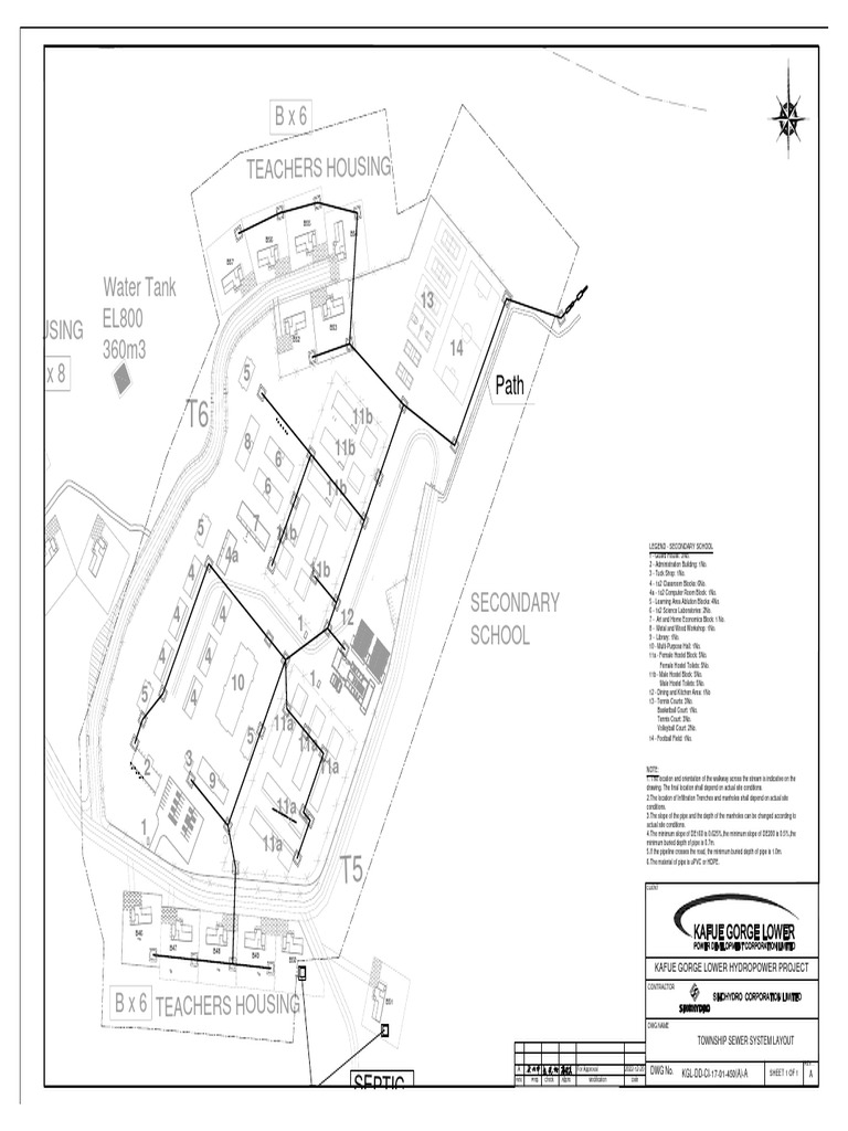 Township Sewer System Layout Plan | PDF