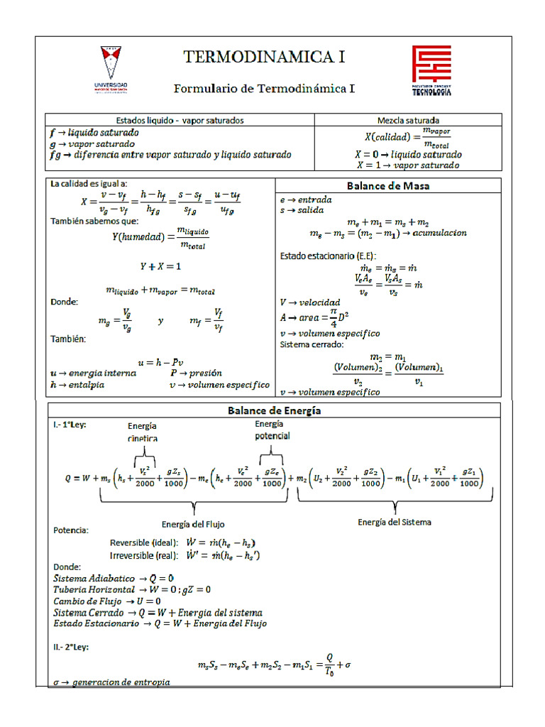 Formulario Termo I - 2P | PDF