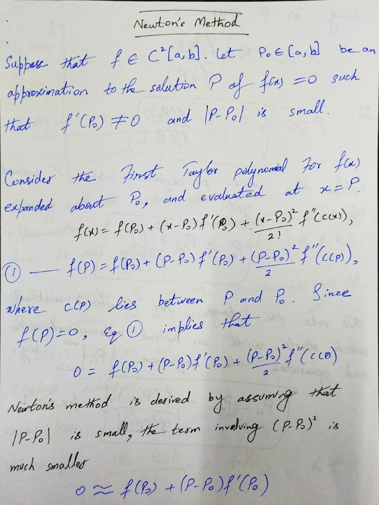 Lecture 2 Newtons Secant 231030 175753 Pdf