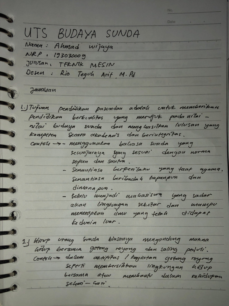 Uts Budaya Sunda 193030009 Ahmad Wijaya | PDF