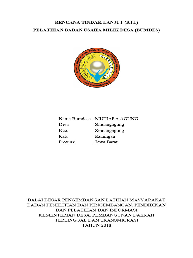 Contoh RKTL BUMDES | PDF | Griya & Taman | Sains & Matematika
