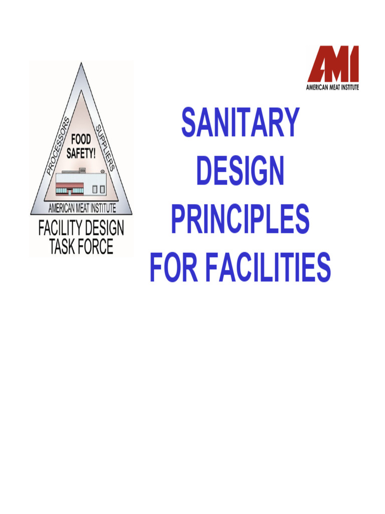 Sanitary Design Principles Overview | PDF | Home & Garden