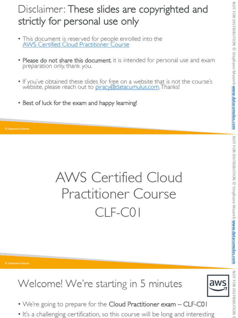 AWS Certified Cloud Practitioner Slides v2.6 | PDF | File Transfer Protocol | Command Line Interface