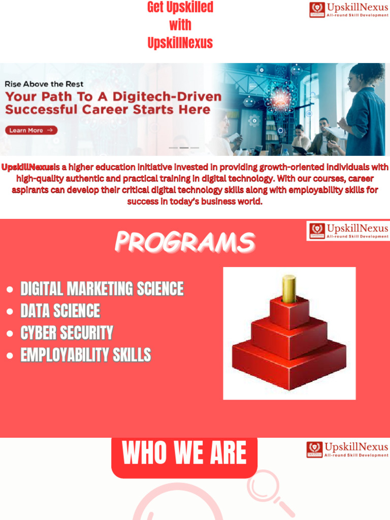 Get Upskilled With UpskillNexus | PDF