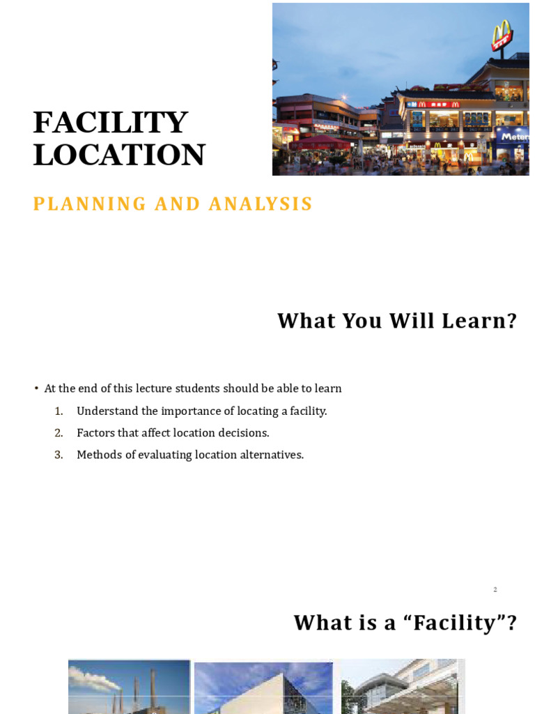 Facility Location | PDF