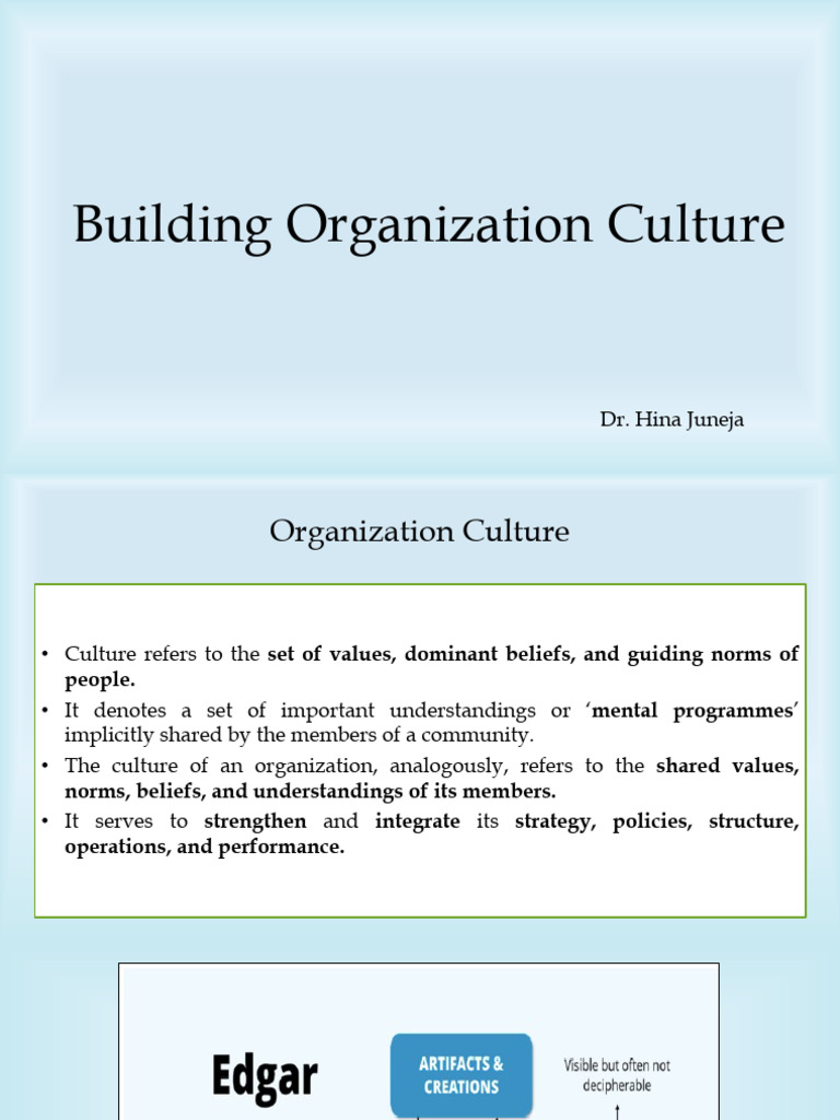 Building Organization Culture 21 | PDF | Creativity | Organizational ...