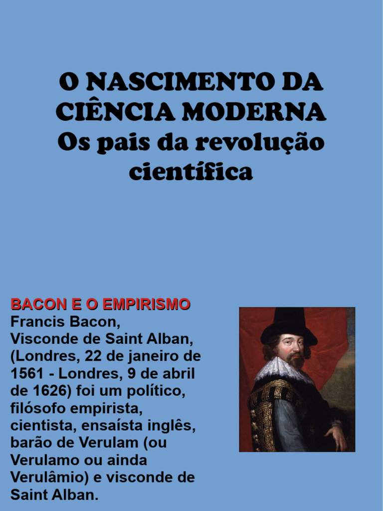 Os Fundadores Da Modernidade | PDF | Francis Bacon | Science