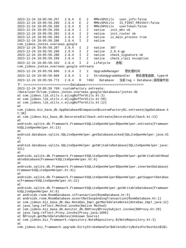 2023 12 24 - Log | PDF | Databases | Information Management