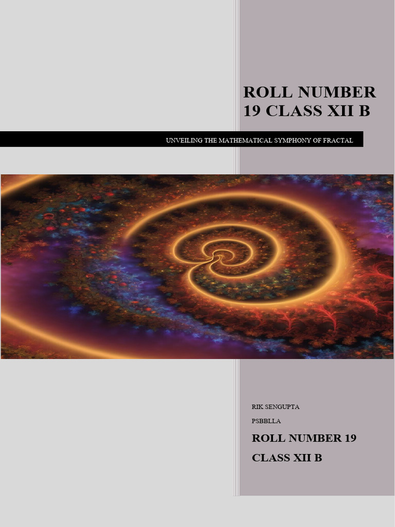 Math Project (Math in Music) | PDF | Mathematics | Fractal