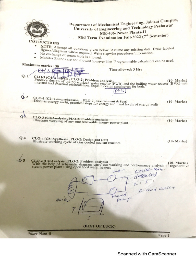 7th Sem Mid Pastpapers | PDF