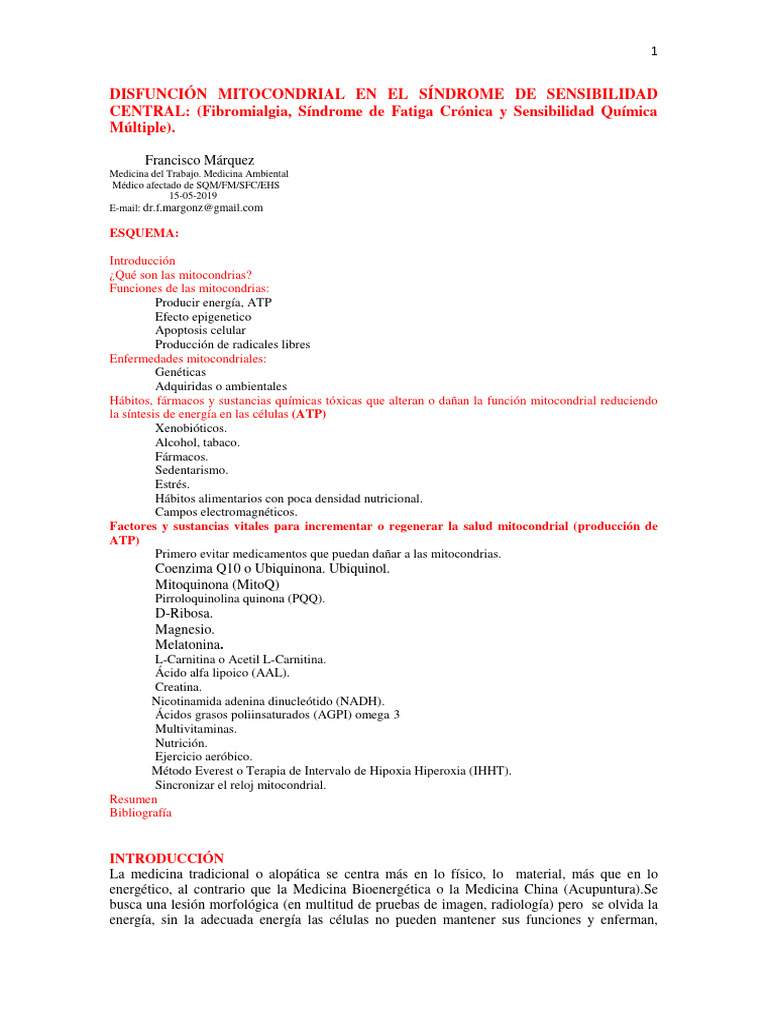 Mitocondria 2 Pdf Versión 1 Pdf Mitocondria Antioxidante