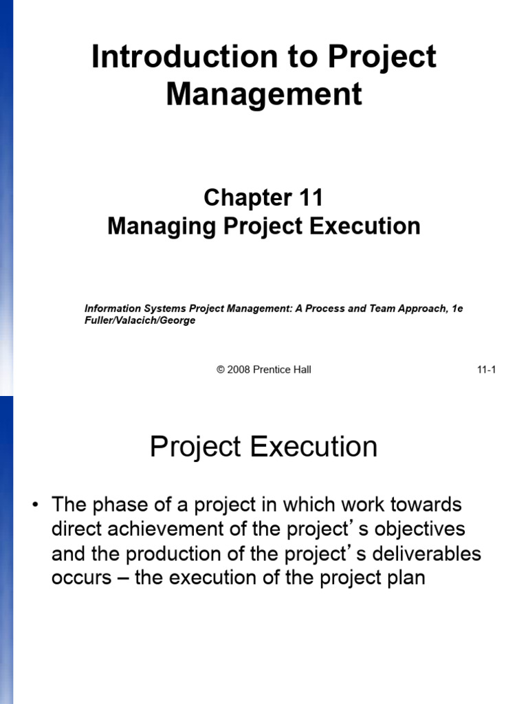 Managing Project Execution | PDF | Project Management | Business