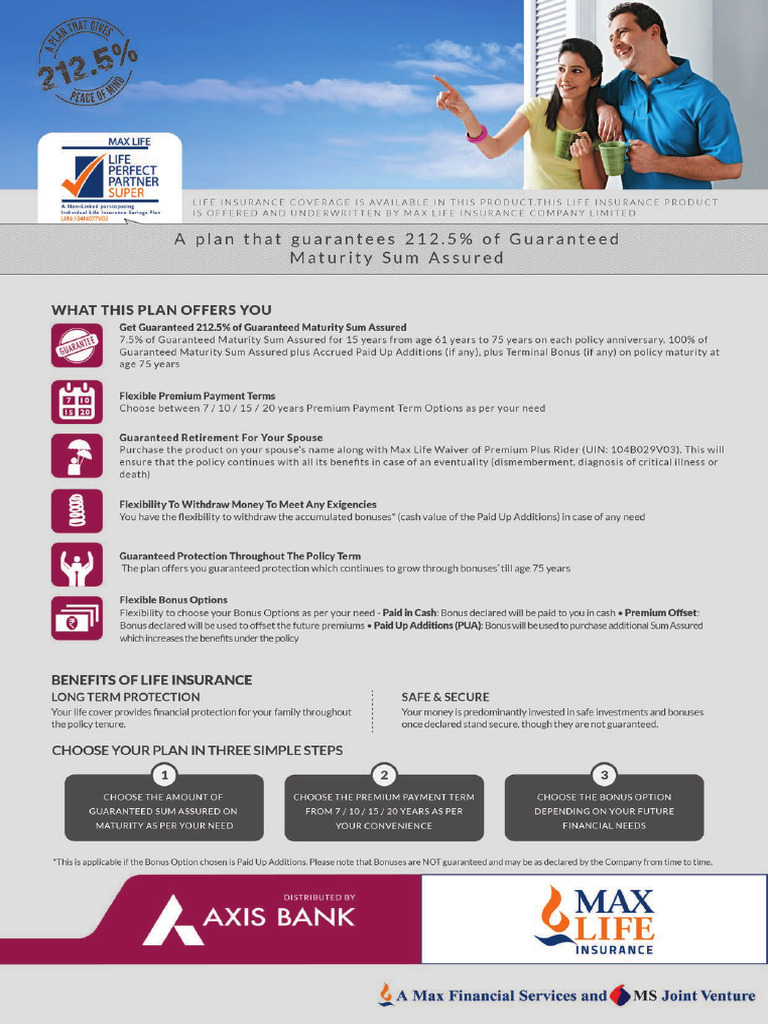 Max Life Life Perfect Partner Super | PDF