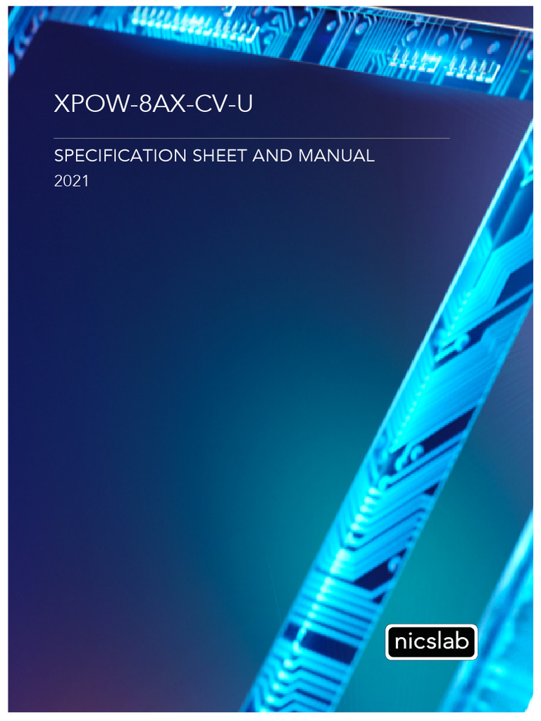 Manual XPOW-8AX-CV-U-V10 | PDF | Usb | Graphical User Interfaces