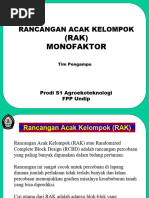 RAK dan RAL Faktorial 2 Faktor | PDF