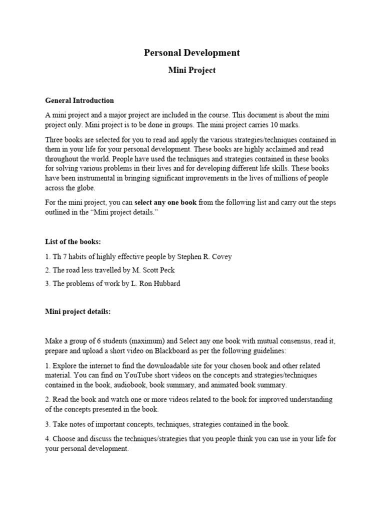 MINI Project - PD - Group | PDF | Learning | Cognition