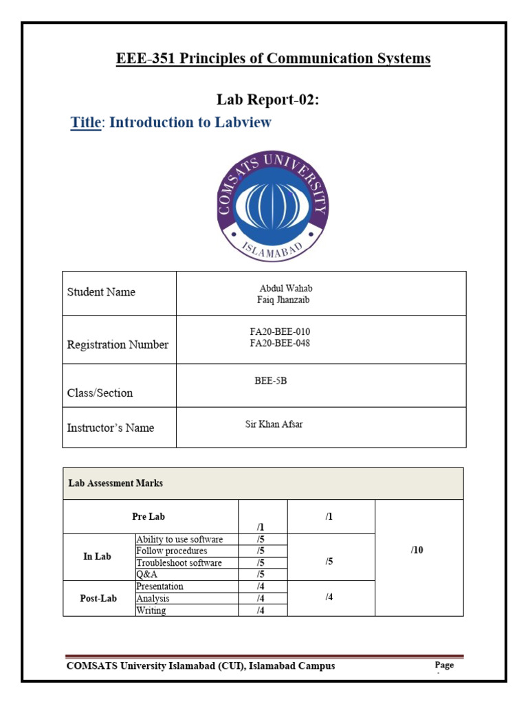 FA23 PCS Lab2 | PDF | Spectral Density | Computer Science