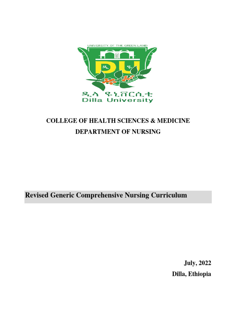 Revised Nursing Curriculum for Ethiopia | PDF | Nursing | Evidence ...