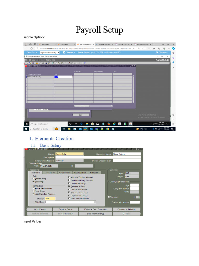 Payroll Setup Version 2 | PDF | Salary | Payroll