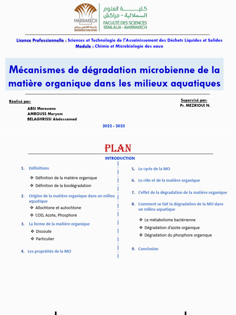Expo Micro 2 | PDF | Matière organique | Bactérie