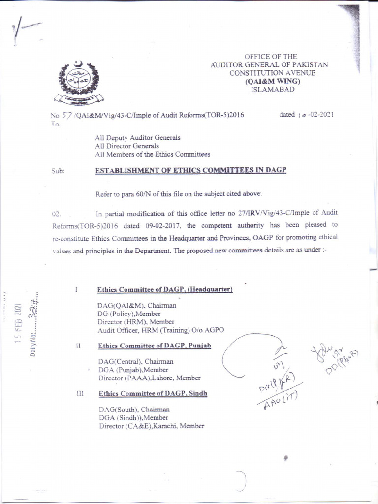 Ethic Committee | PDF